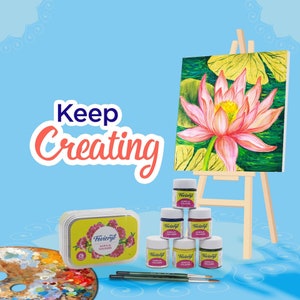 Pidilite Fevicryl Acrylic 10 Colours DIY Paint Rich Pigment Non-craking ...