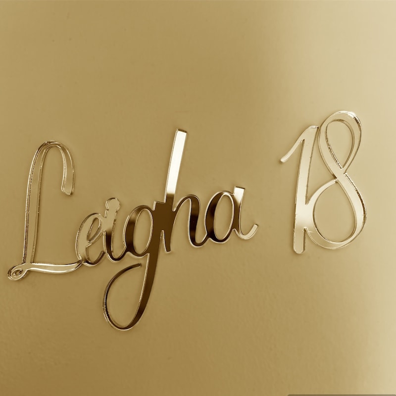 Cake Topper 3 Acrylic - Etsy UK