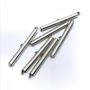 Slide on End Clasp Tubes Slider End Caps in Silver Gold for Jewellery ...