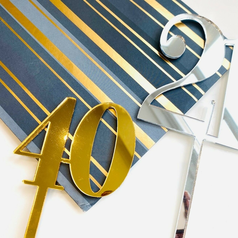 Number Cake Topper - Etsy