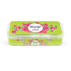 Pidilite Fevicryl Acrylic 10 Colours DIY Paint Rich Pigment Non-craking ...