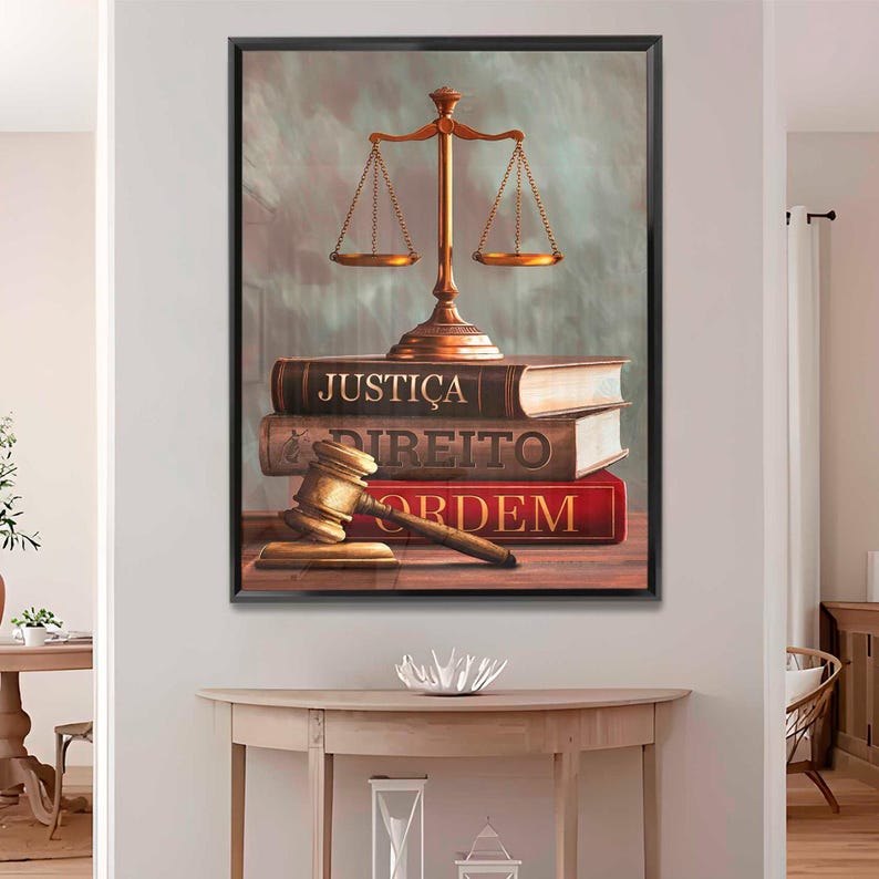 Justice Symbols Canvas Print – Law Office Decor, Attorney Gift - Etsy