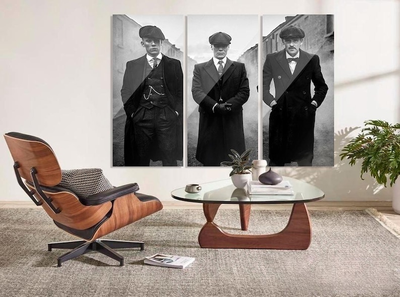 Peaky Blinders Trio Frame | Three-piece Canvas Wall Art | Shelby ...