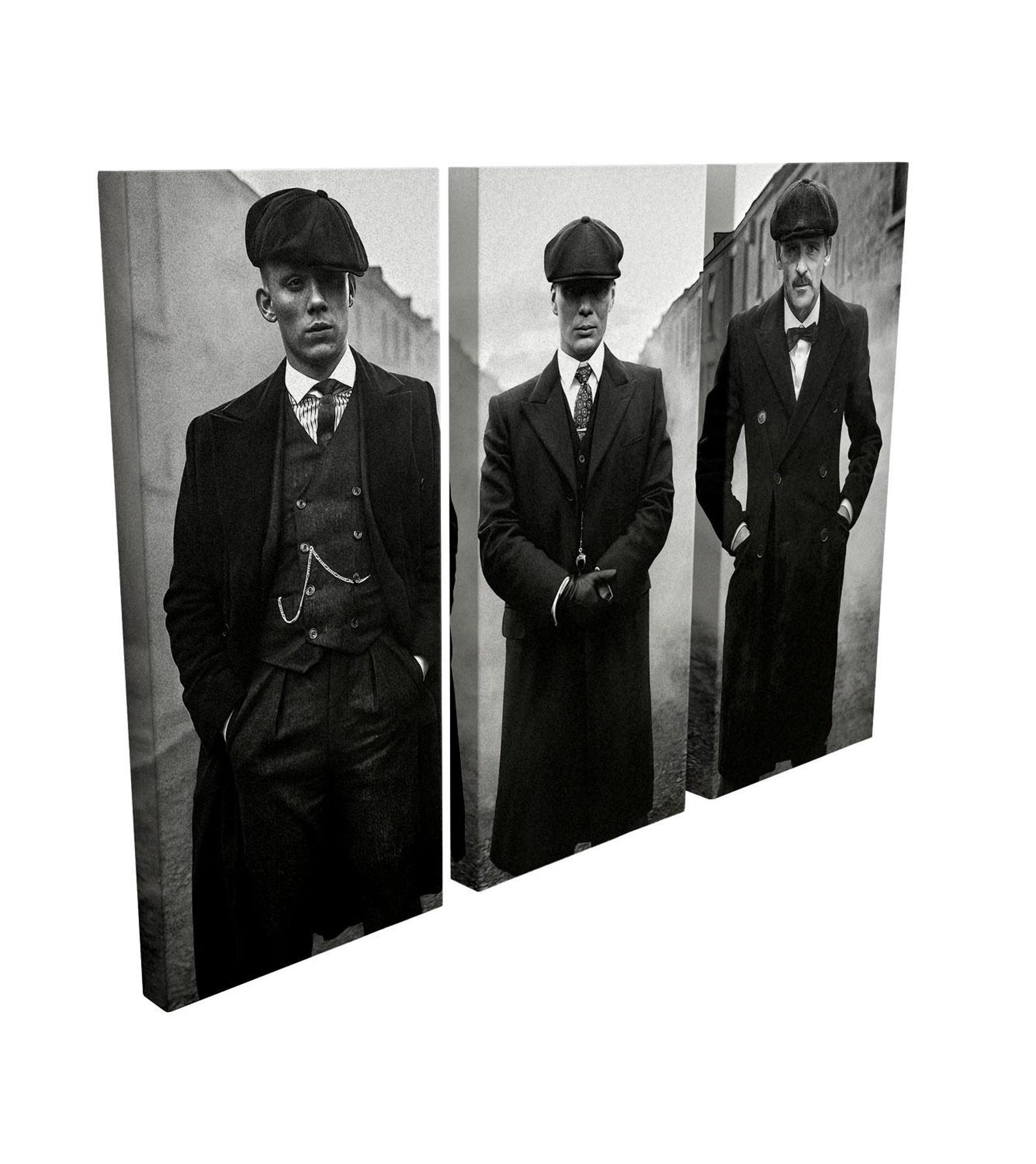 Peaky Blinders Trio Frame | Three-piece Canvas Wall Art | Shelby ...