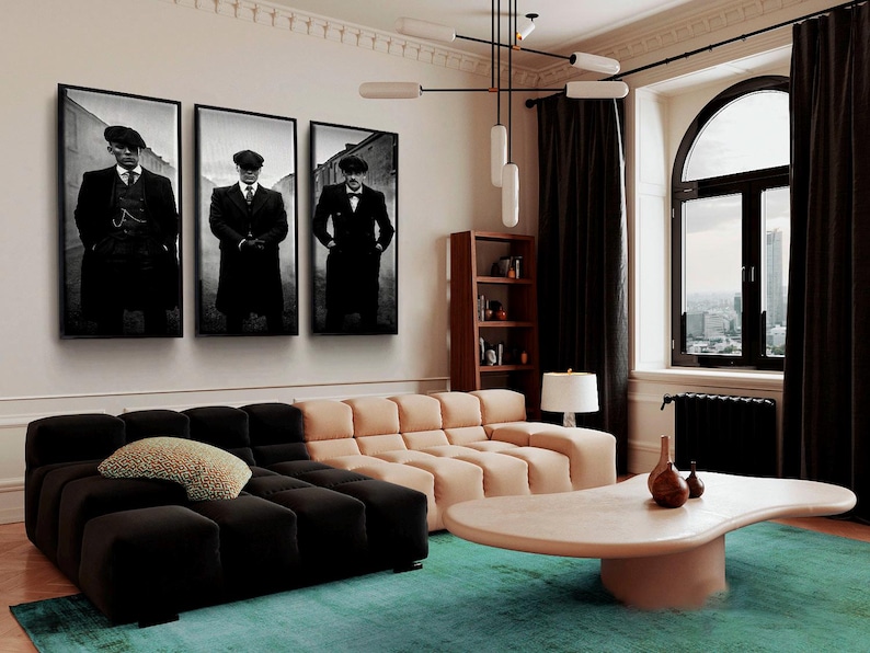 Peaky Blinders Trio Frame | Three-piece Canvas Wall Art | Shelby ...