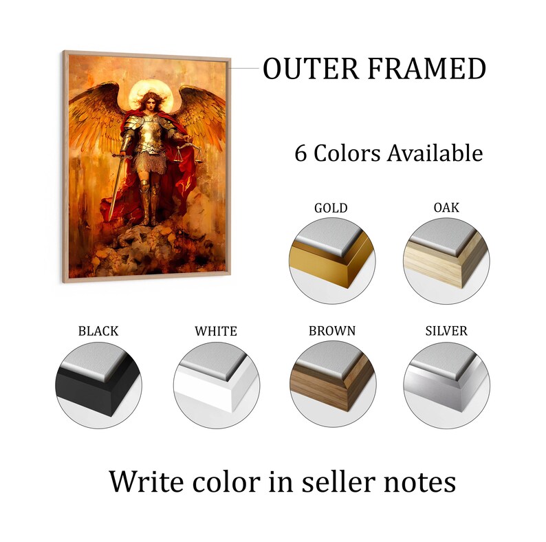 Saint Michael Archangel Canvas Print | Strati D'arte Altar Art - Etsy