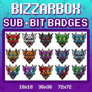 DEMONS Twitch Sub Badges / Cheer Bit Badges / Emote / Emotes / - Etsy