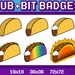 TACOS Twitch Sub Badges / Cheer Bit Badges / Emotes / Emoji / | Etsy