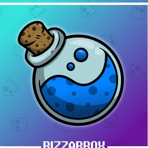 BLUE POTION MANA Twitch Emote / Twitch Emotes / Twitch Stream / Discord ...