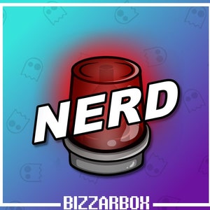 NERD ALERT Twitch Emote / Twitch Emotes / Twitch Stream / Discord ...