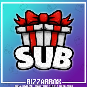 GIFT SUB Twitch Emote / Twitch Emotes / Twitch Stream / Discord Emotes ...