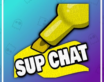 Highlight Message blonde Twitch Emote / Channel Points - Etsy