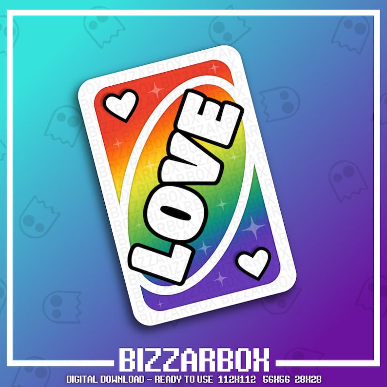 LOVE CARD Twitch Emote / Twitch Emotes / Twitch Stream / - Etsy