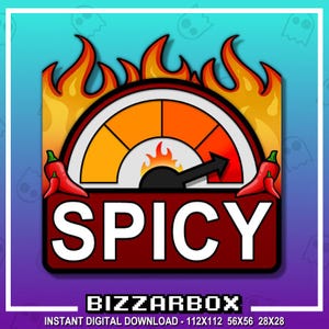 SPICY METER Twitch Emote / Twitch Emotes / Twitch Stream / Discord ...