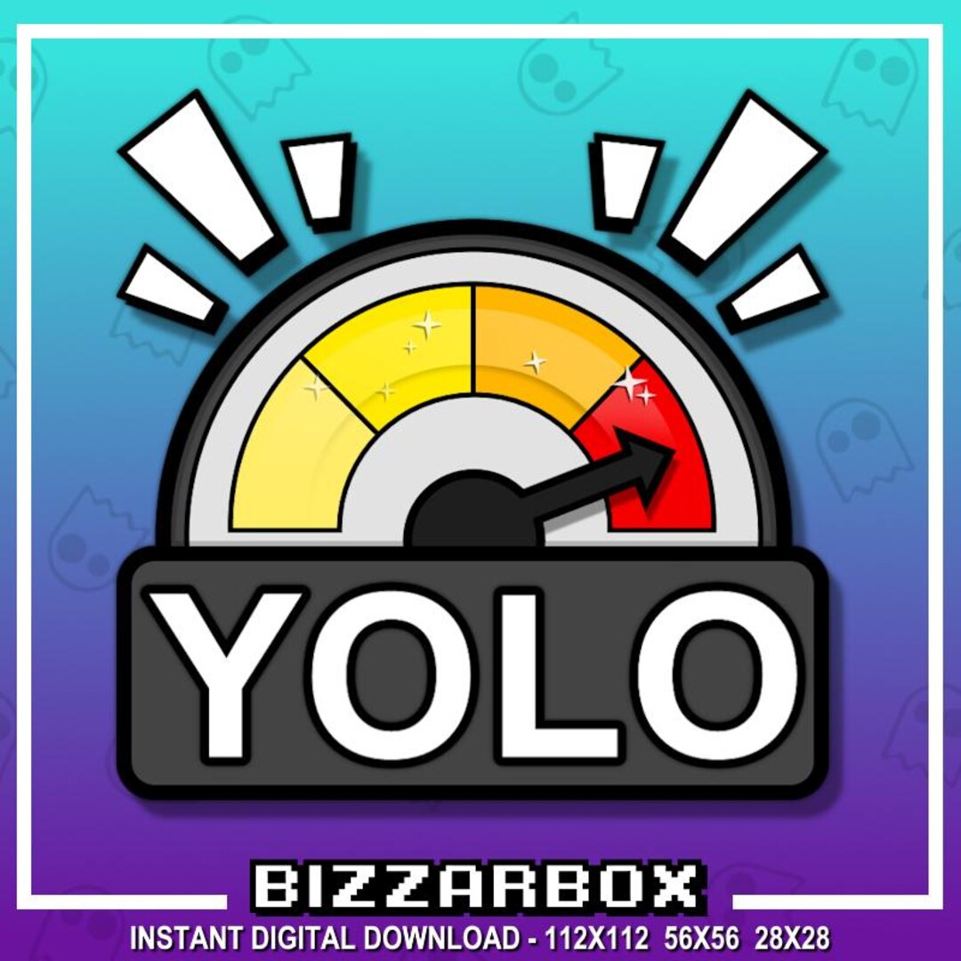 YOLO METER Twitch Emote / Emotes / Streamer / Discord / Kick / Stream ...
