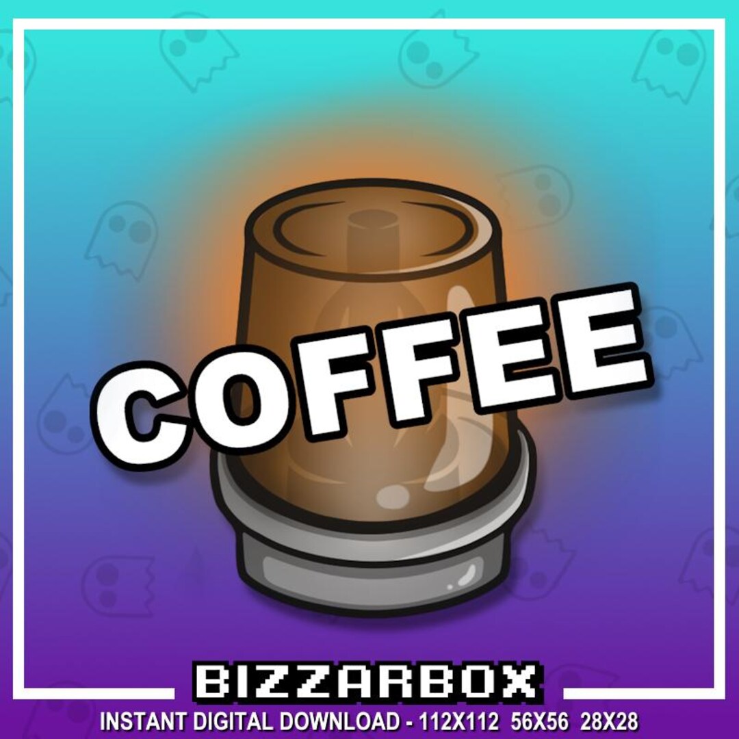 COFFEE ALERT Twitch Emote / Twitch Emotes / Twitch Stream / Discord ...