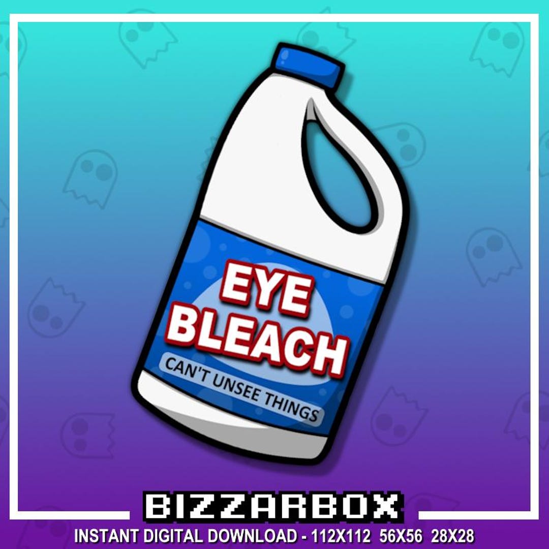 EYE BLEACH Twitch Emote / Twitch Emotes / Twitch Stream / Discord ...