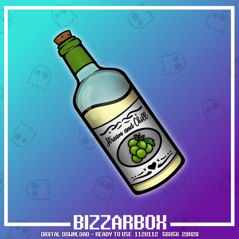 WINE WHITE Twitch Sub Badges / Cheer Bit Badges / Emote / Emotes ...