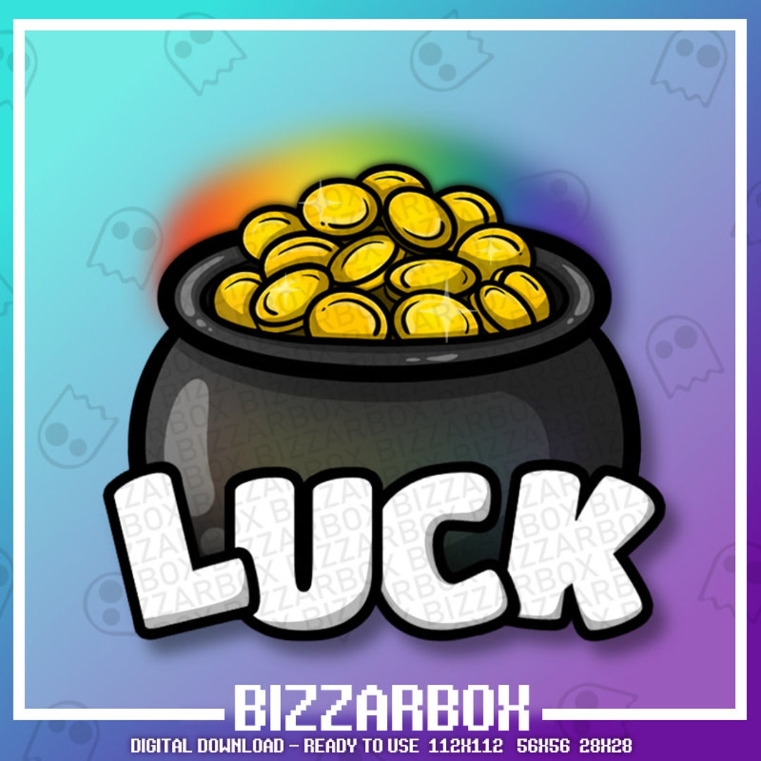 LUCK GOLD Twitch Emote / Twitch Emotes / Twitch Stream / Discord Emotes ...