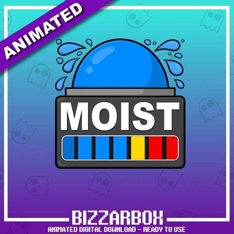 MOIST METER Animated Twitch Emote / Twitch Emotes / Twitch Stream ...