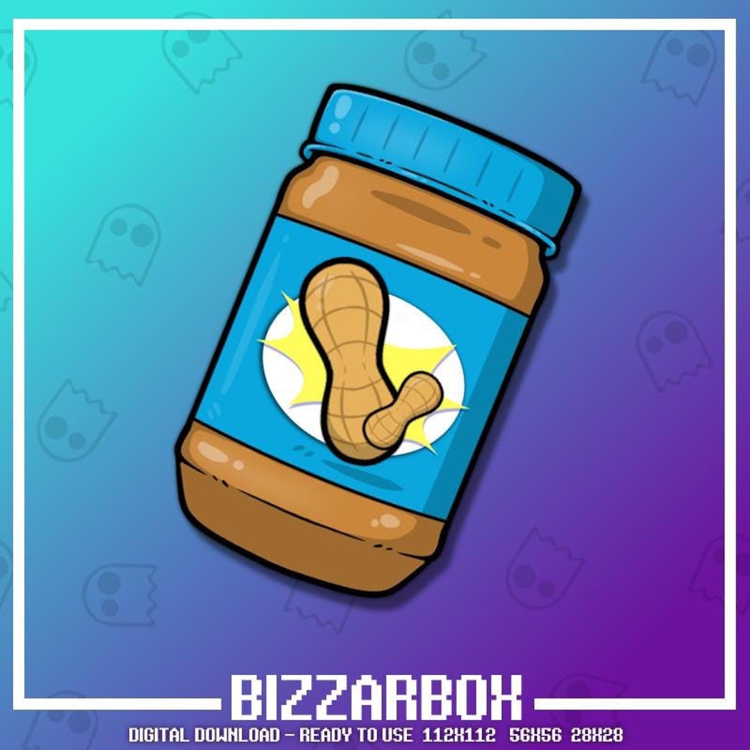 PEANUT BUTTER Channel Points Emote for Twitch / Discord / Stream ...