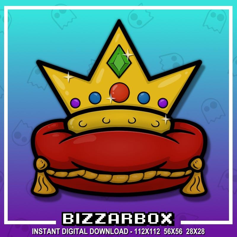 CROWN Twitch Emote / Twitch Emotes / Twitch Stream / Discord Emotes ...