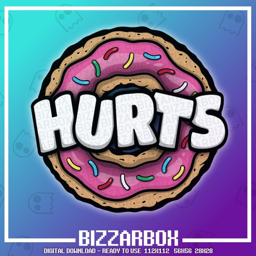 HURTS DONUT Twitch Emote / Twitch Emotes / Twitch Stream / Discord ...