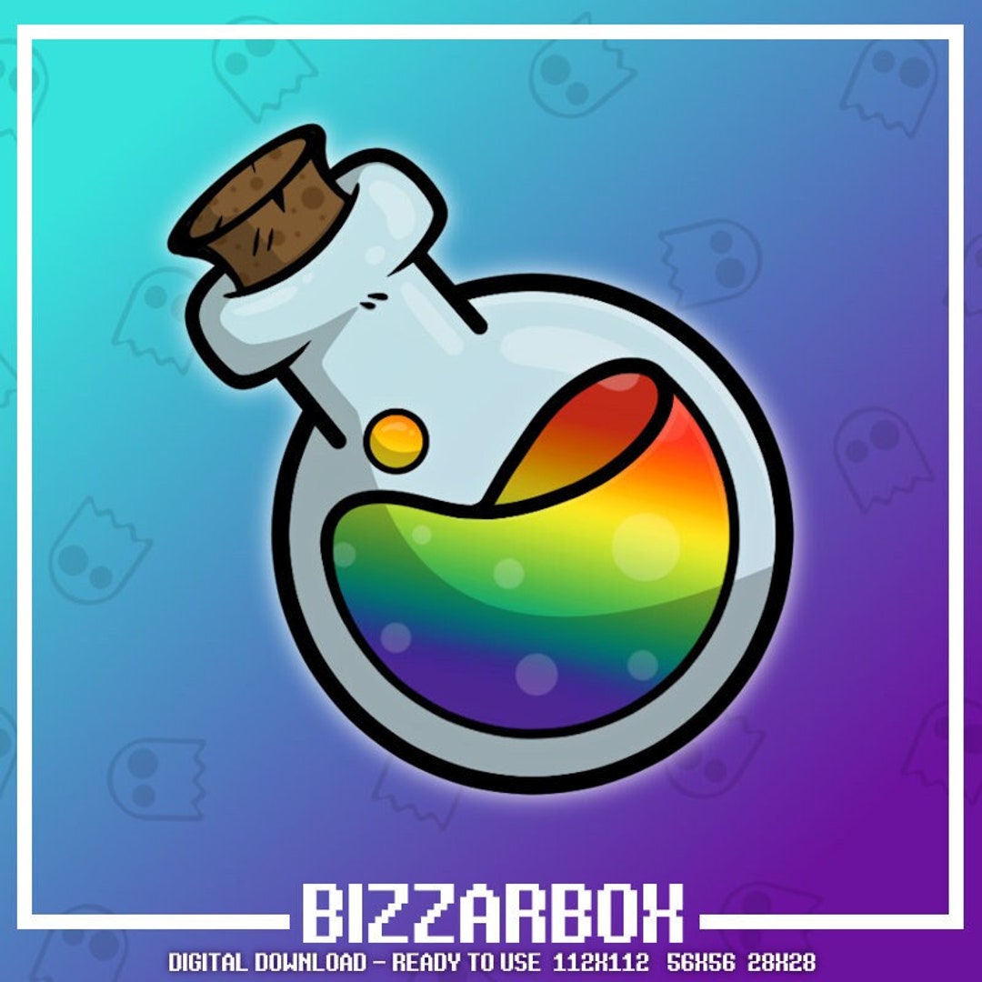 RAINBOW POTION Twitch Emote / Twitch Emotes / Twitch Stream / Discord ...