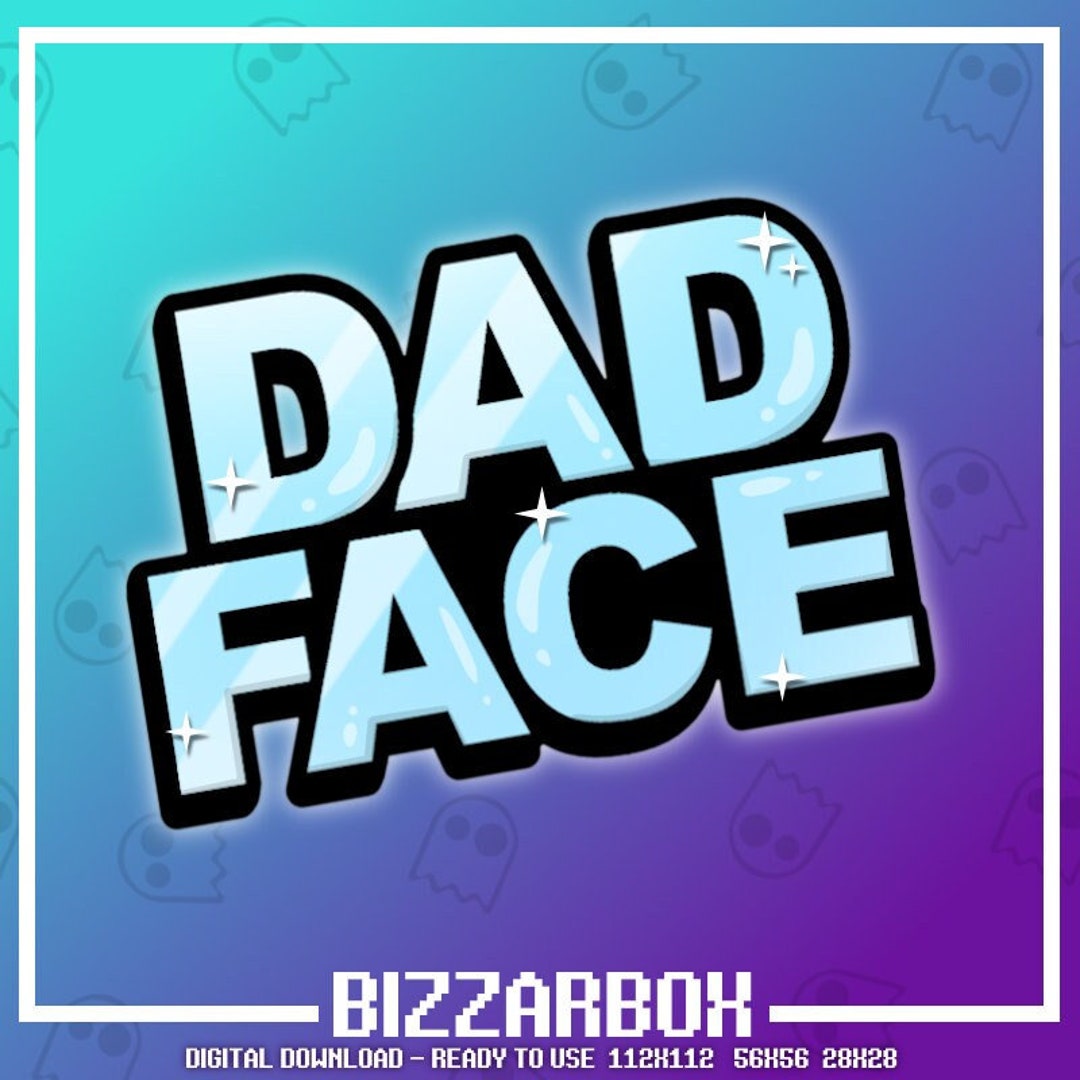 DAD FACE Twitch Emote / Twitch Emotes / Twitch Stream / Discord Emotes ...
