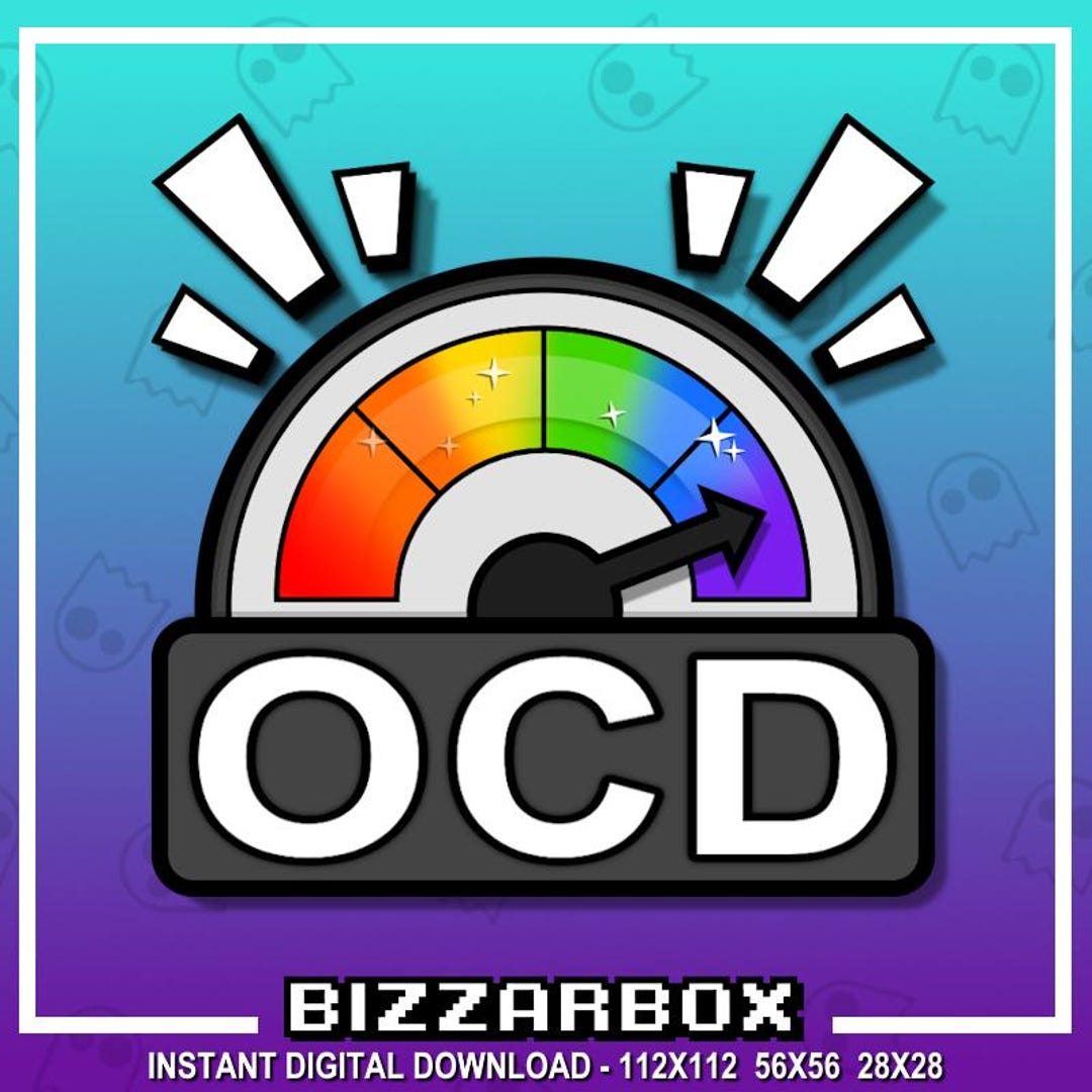 OCD METER Twitch Emote / Emotes / Streamer / Discord / Kick / Stream ...
