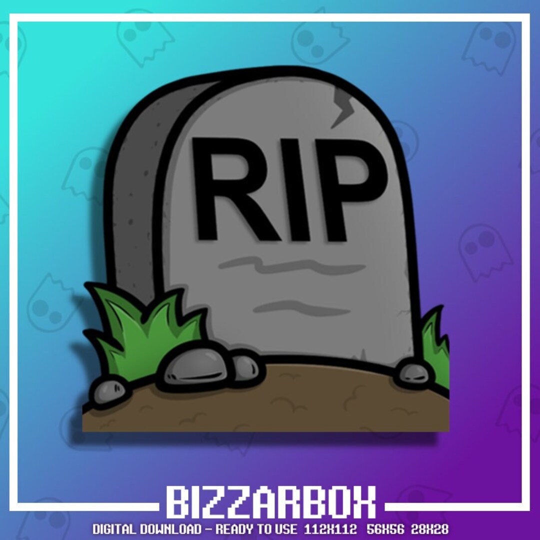 RIP TOMBSTONE Twitch Emote / Twitch Emotes / Twitch Stream / Discord ...