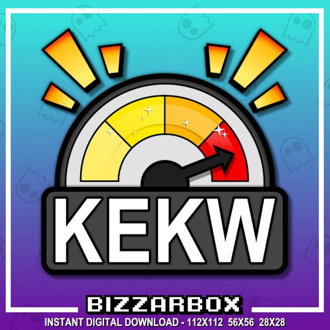 KEKW METER Twitch Emote / Twitch Emotes / Twitch Stream / Discord ...