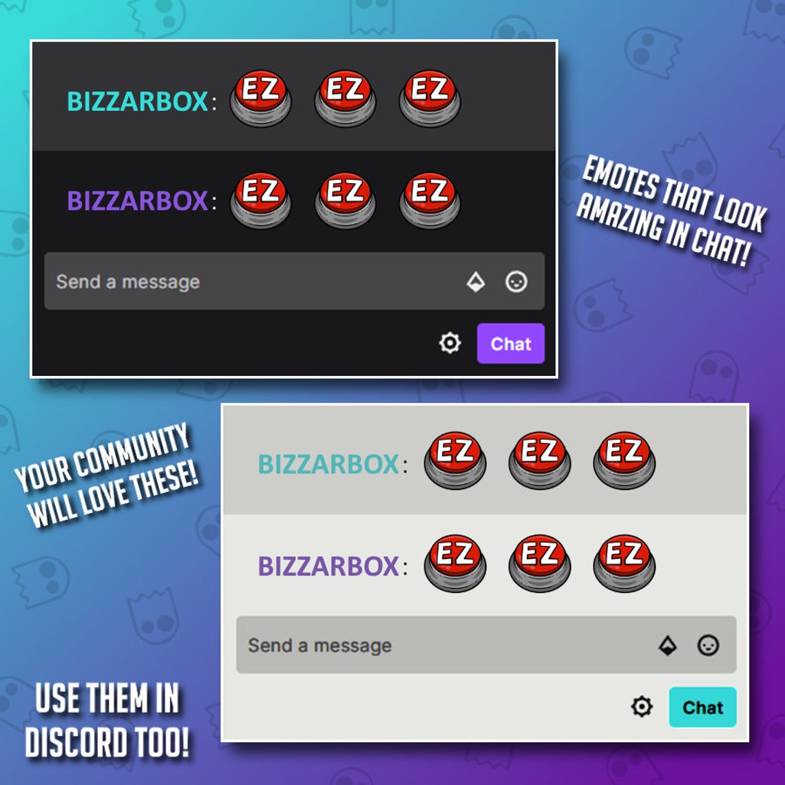 EZ BUTTON Twitch Emote / Twitch Emotes / Twitch Stream / | Etsy