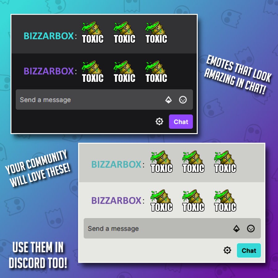 TOXIC Twitch Emote / Twitch Emotes / Twitch Stream / Discord Emotes ...