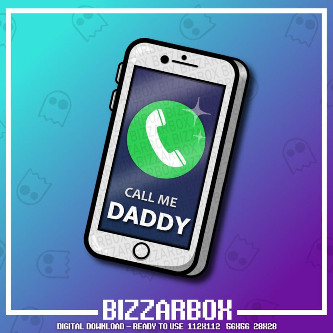 CALL ME DADDY Twitch Emote / Twitch Emotes / Twitch Stream / Discord ...
