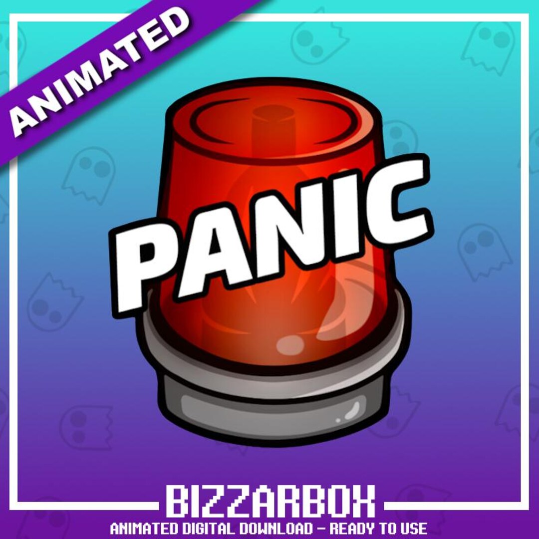 PANIC ALERT Animated Twitch Emote / Twitch Emotes / Twitch Stream ...