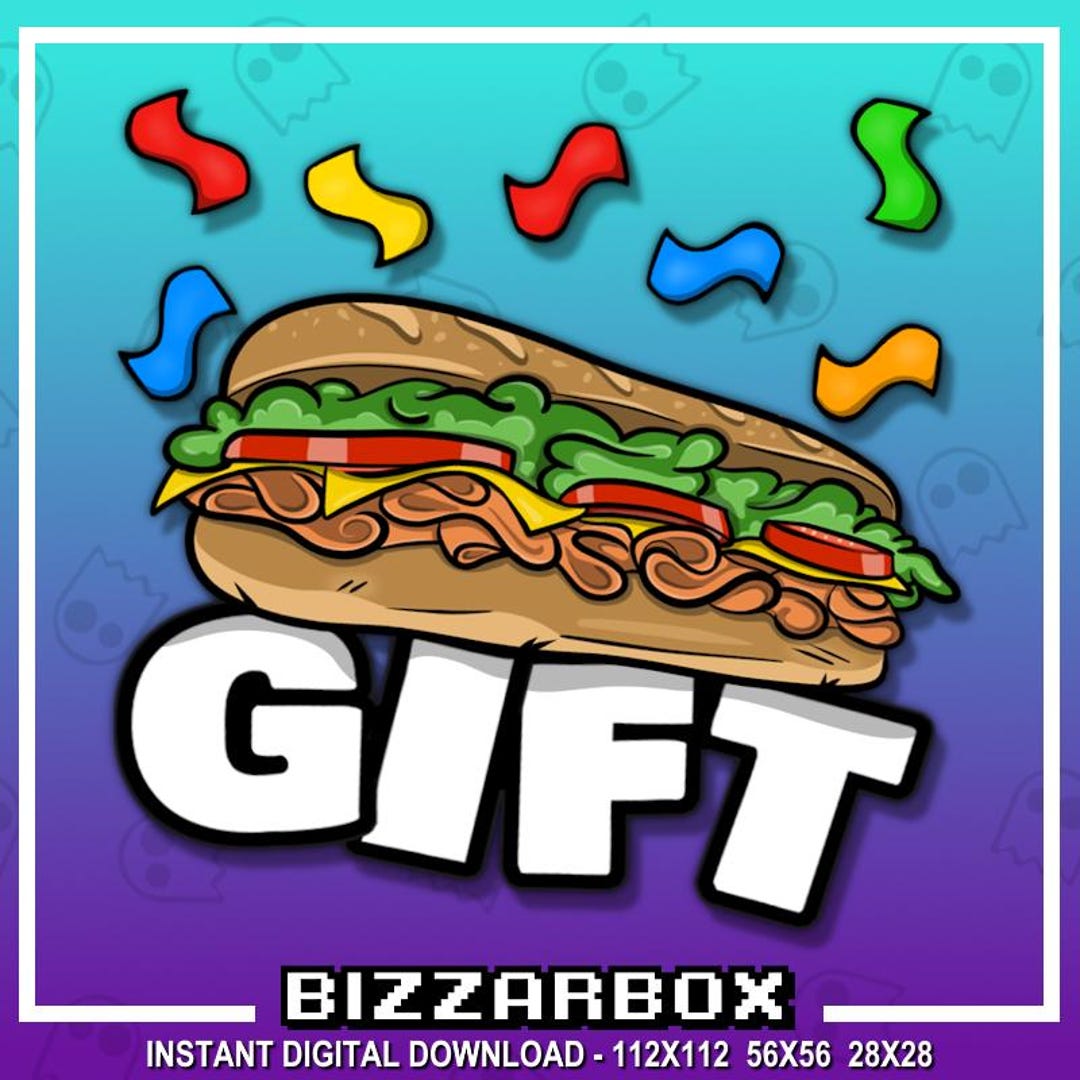 GIFTED SUB Twitch Emote / Twitch Emotes / Twitch Stream / Discord ...