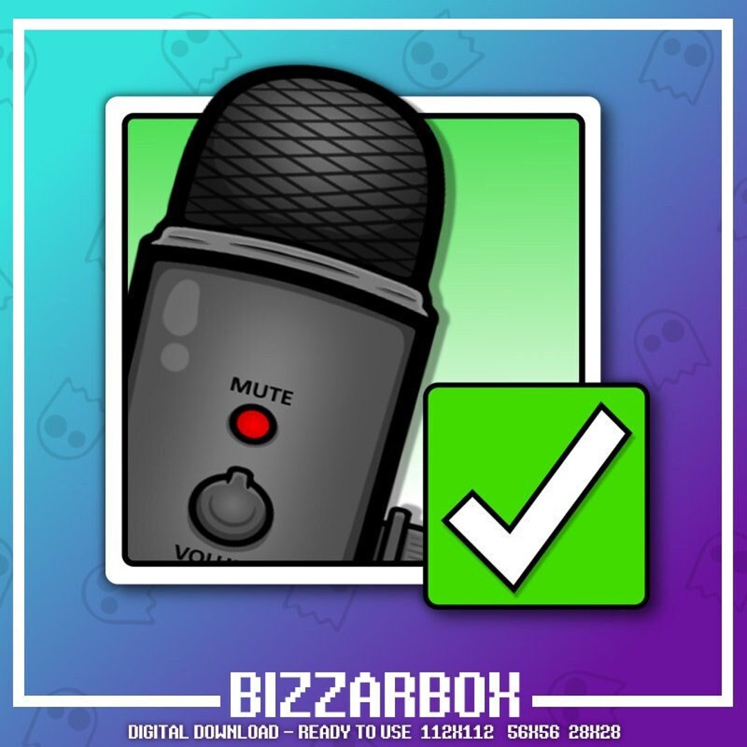 MIC CHECK GOOD Channel Points Emote for Twitch / Discord / Stream ...