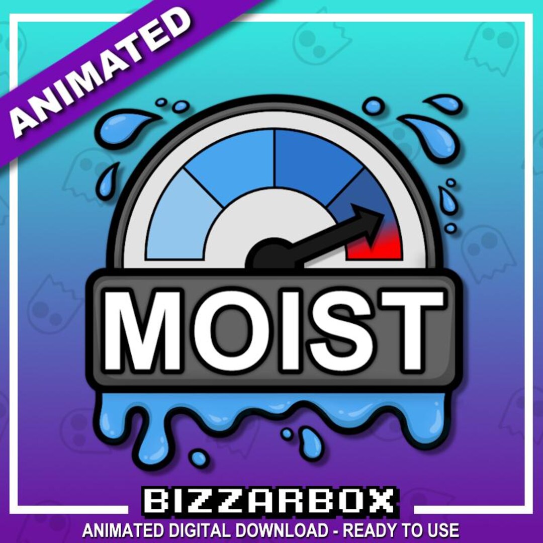 MOIST METER Animated Twitch Emote / Twitch Emotes / Twitch Stream ...