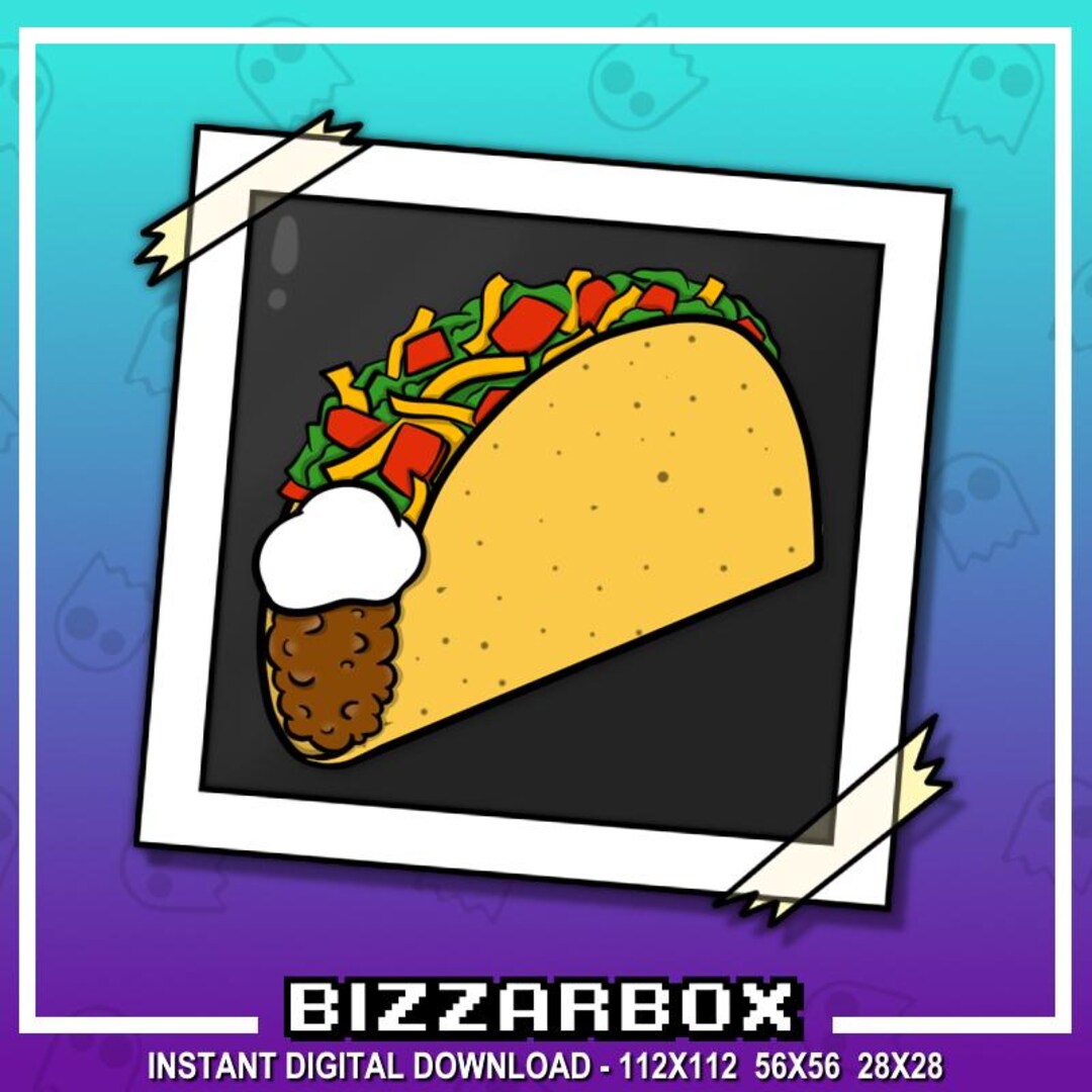TACO PIC Twitch Emote / Twitch Emotes / Twitch Stream / Discord Emotes ...
