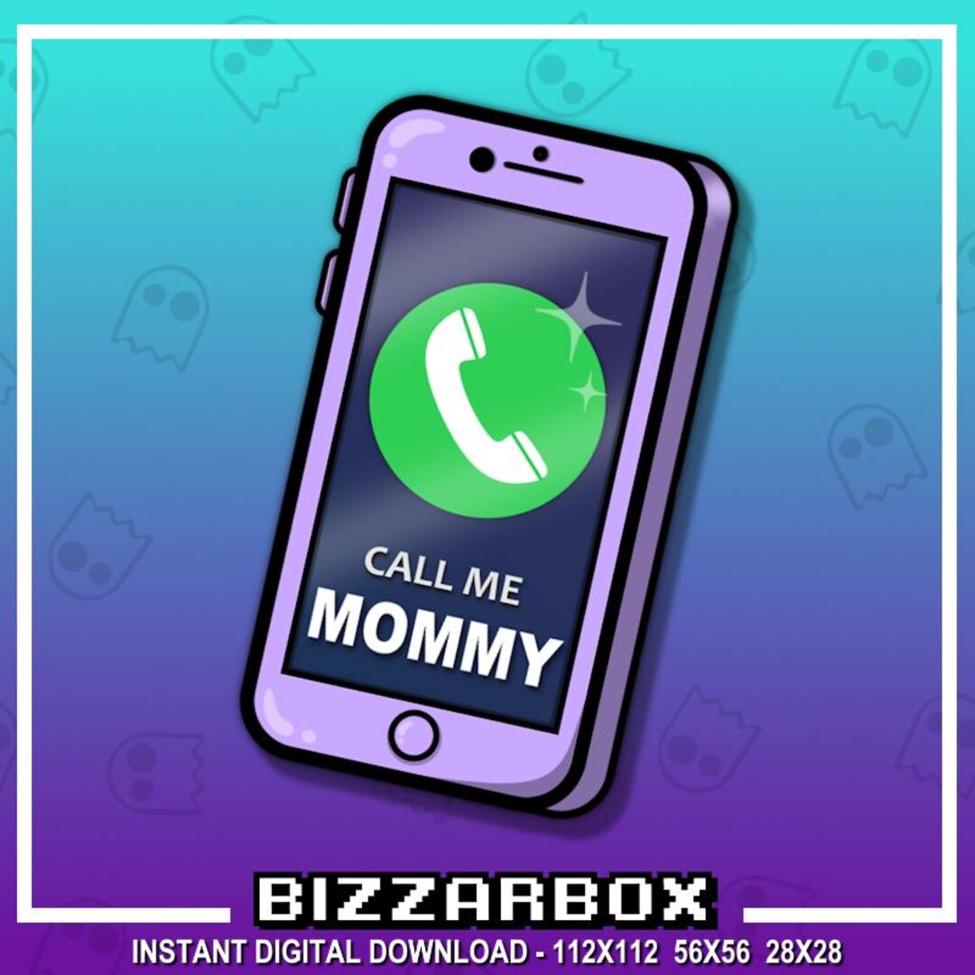 CALL ME MOMMY Twitch Emote / Twitch Emotes / Twitch Stream / Discord ...