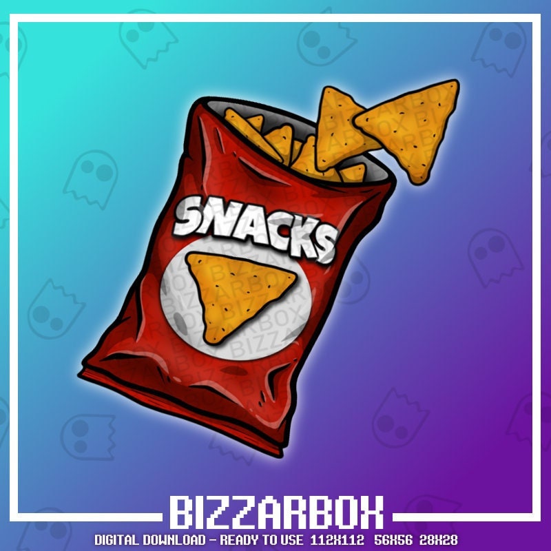 SNACKS Twitch Emote / Twitch Emotes / Twitch Stream / Discord - Etsy
