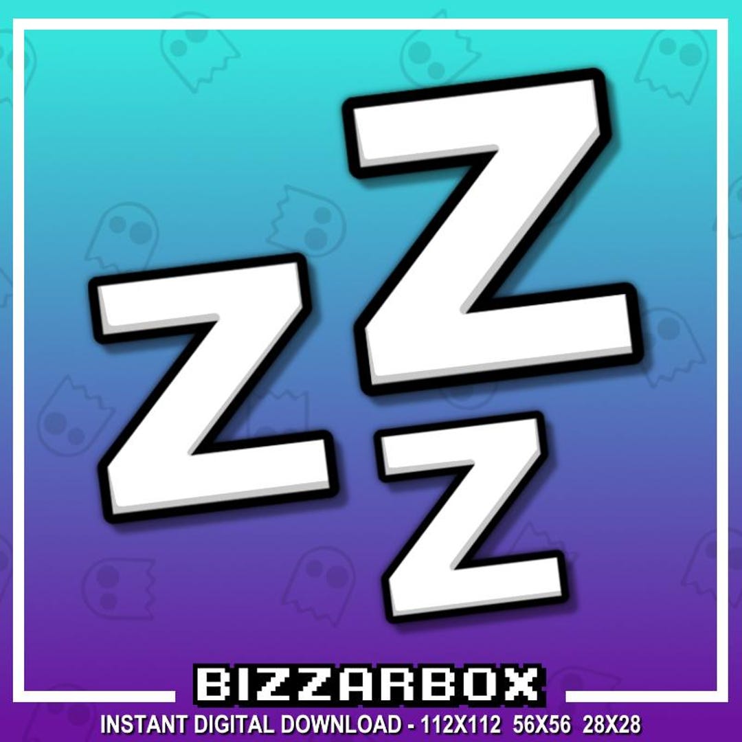 Zzz SLEEPY TIRED Twitch Emote / Twitch Emotes / Twitch Stream / Discord ...