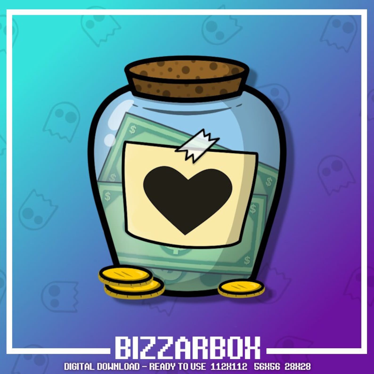 DONATION JAR Twitch Emote / Twitch Emotes / Twitch Stream / Discord ...
