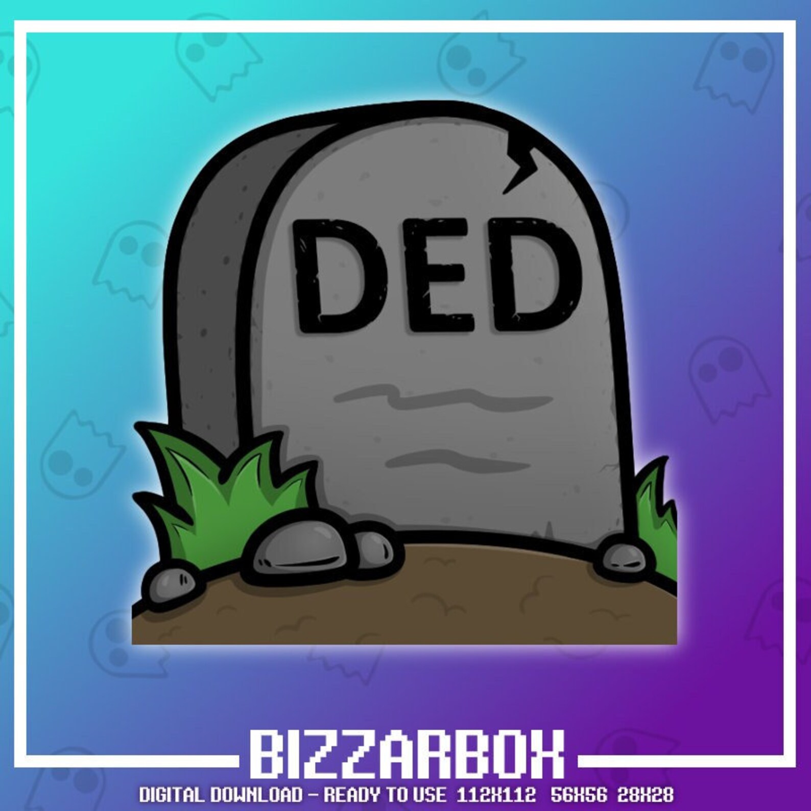 DED GRAVE Twitch Emote / Twitch Emotes / Twitch Stream / Discord Emotes ...