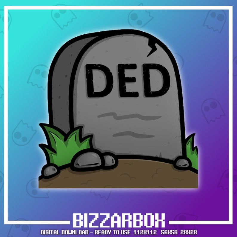 DED GRAVE Twitch Emote / Twitch Emotes / Twitch Stream / Discord Emotes ...