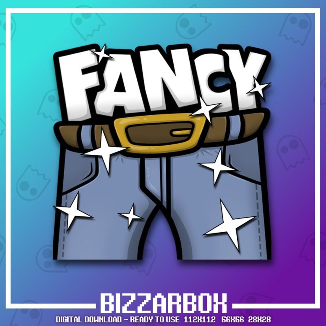 FANCY PANTS Twitch Emote / Twitch Emotes / Twitch Stream / Discord ...
