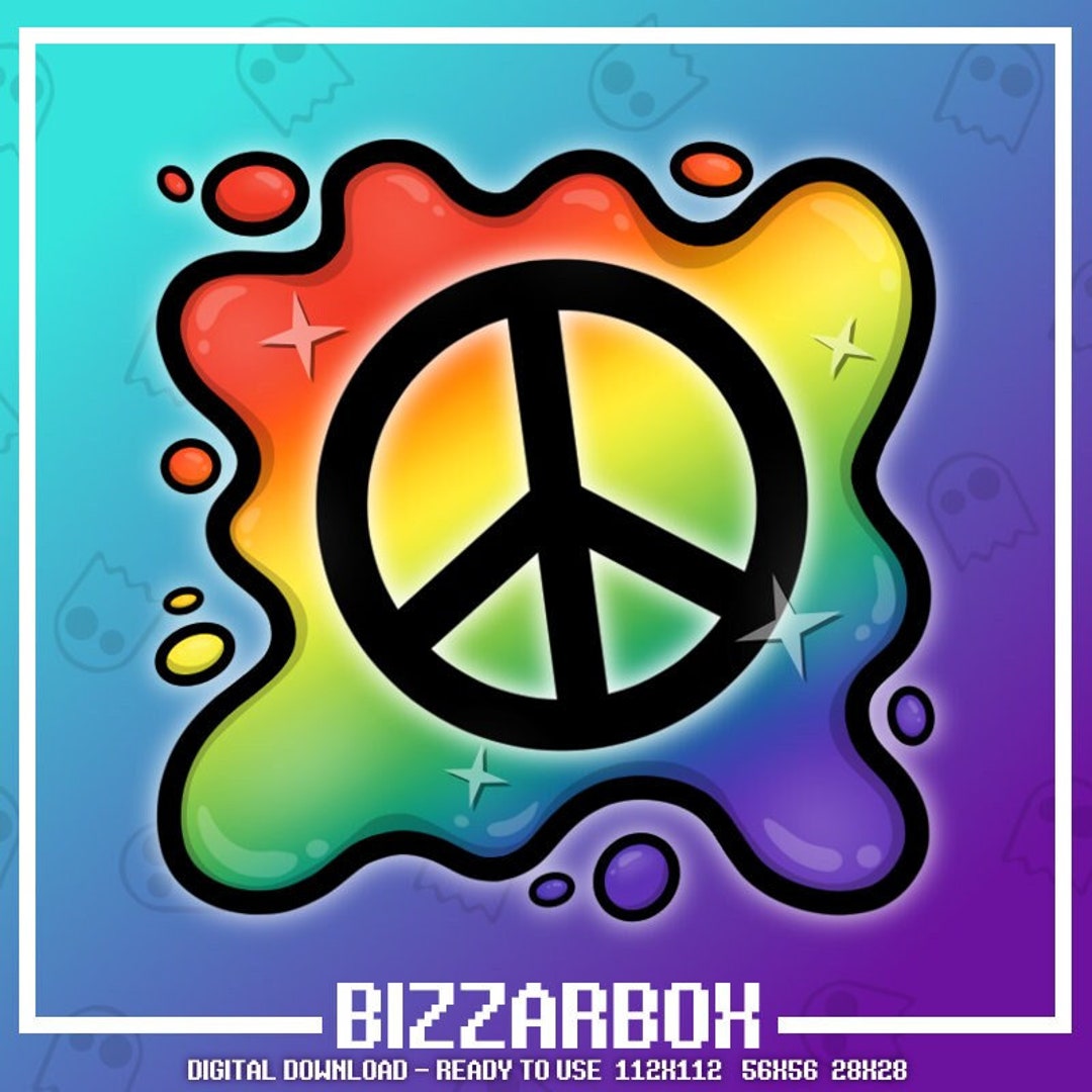 SPLAT PEACE PRIDE Twitch Emote / Twitch Emotes / Twitch Stream ...