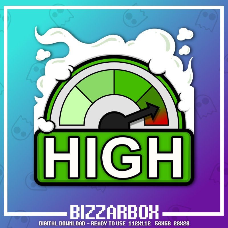 420 HIGH METER Twitch Emote / Twitch Emotes / Twitch Stream / Discord ...