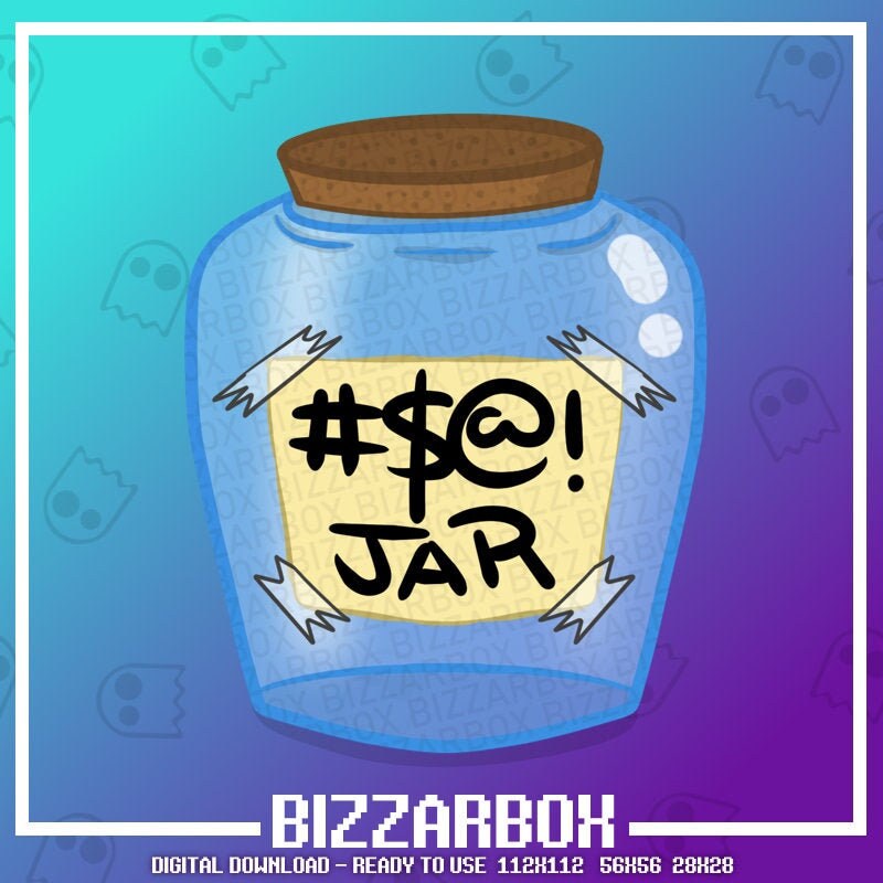 SWEAR JAR Twitch Emote / Twitch Emotes / Twitch Stream / | Etsy